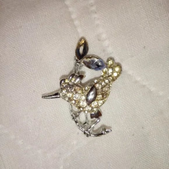 Jewelry | Vintage Bird On Tree Limb Pin | Poshmark
